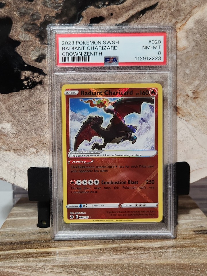 Pokemon PSA 8 NM-MT Lot 3 Cards Ivysaur, Radiant Charizard, Aegislash ...