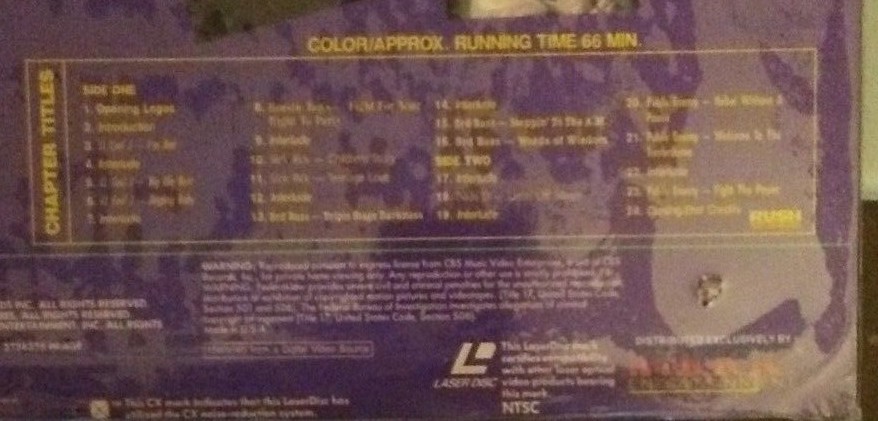 YO MTV RAPS ! DEFJAM CLASSICS vols volumes I & II LASERDISC LD not a ...