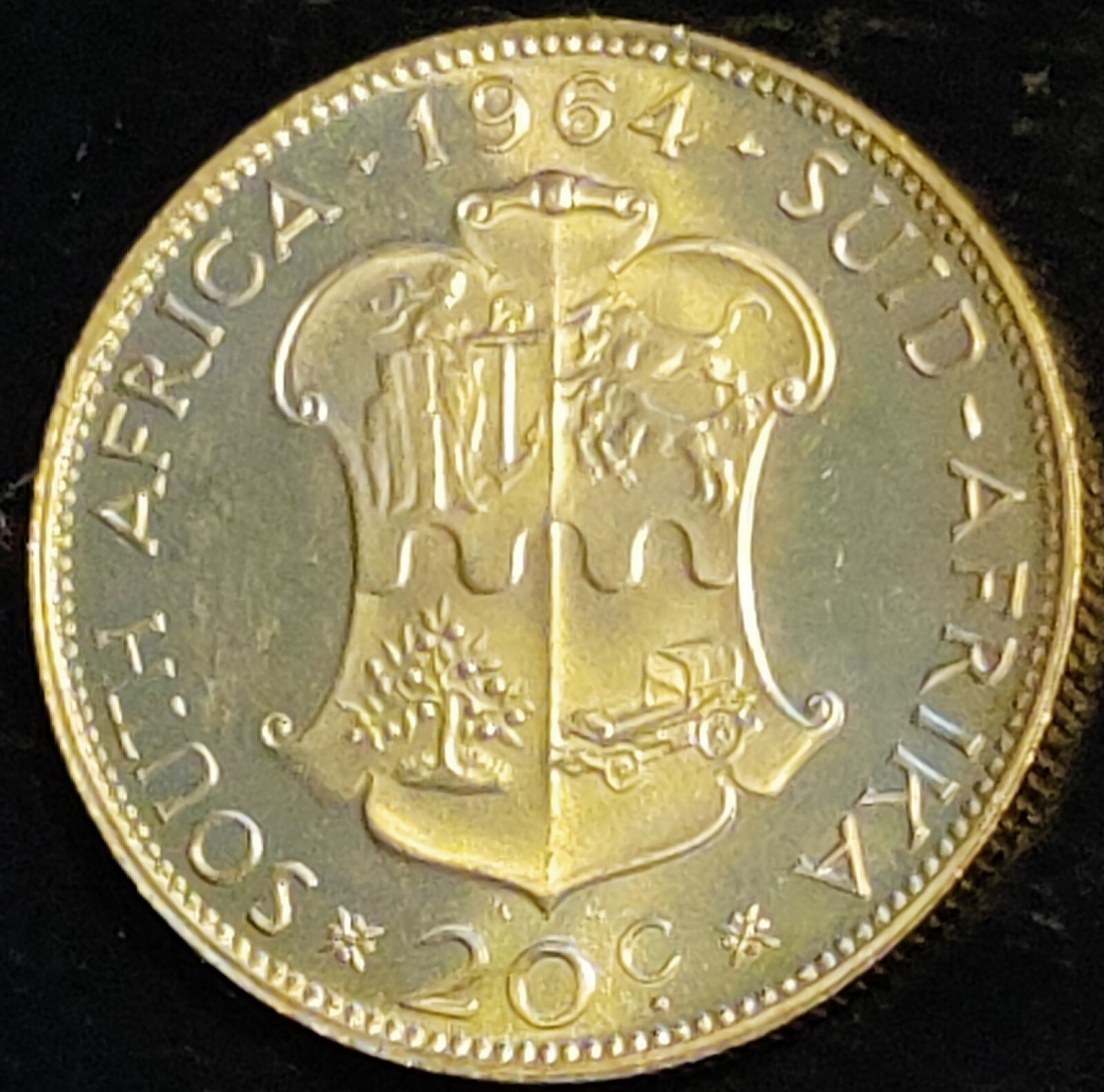 1961 - South Africa - Silver - 20C - Twenty Cent Coin ~ Bust of Jan Van ...