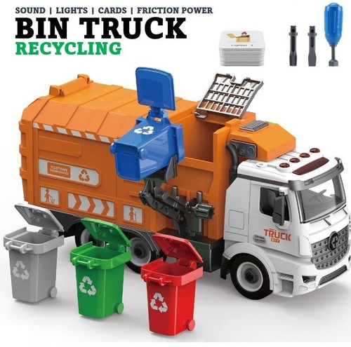 Kids BIN Truck Recycling Rubbish Truck Game BINS Inertia Auto Liftin ...