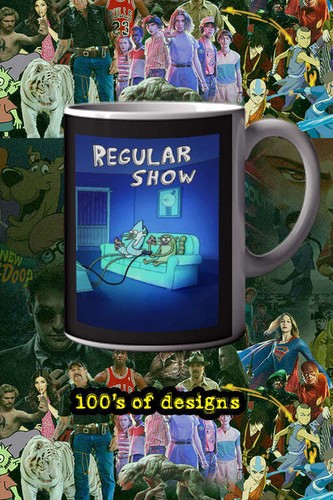 Regular Show 11oz Mug Mordecai Rigby Benson Coffee Cup TV Show Cartoon ...