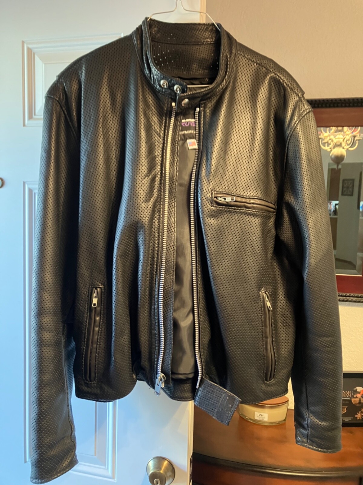 vintage leather motorcycle jacket - Gem