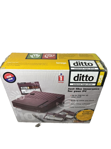 IOMEGA Ditto 2GB External Tape Drive NEW in BOX | eBay