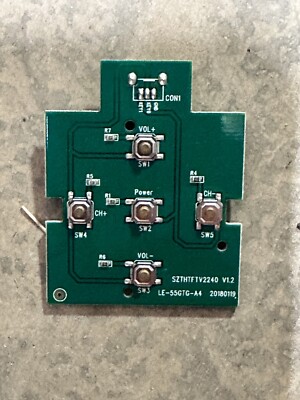 ELEMENT E2SW5018 50" TV POWER BUTTON BOARD LE-55GTG-A4 | eBay