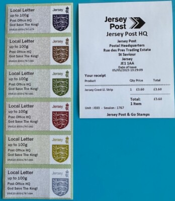 2023 JERSEY CREST "GOD SAVE THE KING" LOCAL/ COLLECTOR STRIPS -JE02 ...