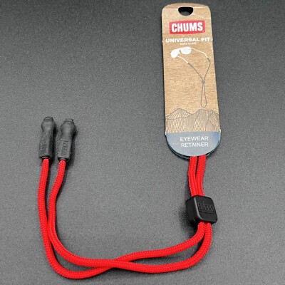 Chums Universal Fit 3mm Eyewear Retainer Red Sunglasses Eyeglasses ...