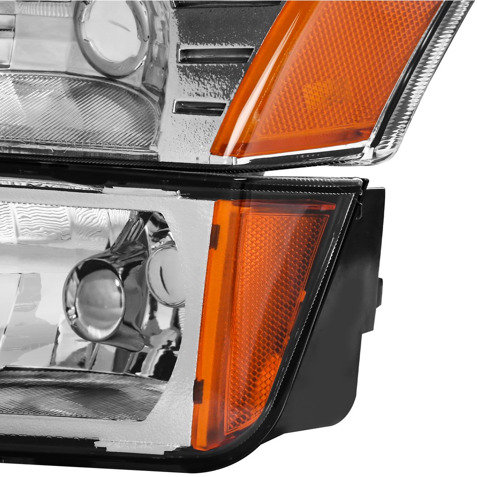 Pair Headlights For 2002-2006 Chevy Avalanche 1500 2500 w/Body Cladding ...