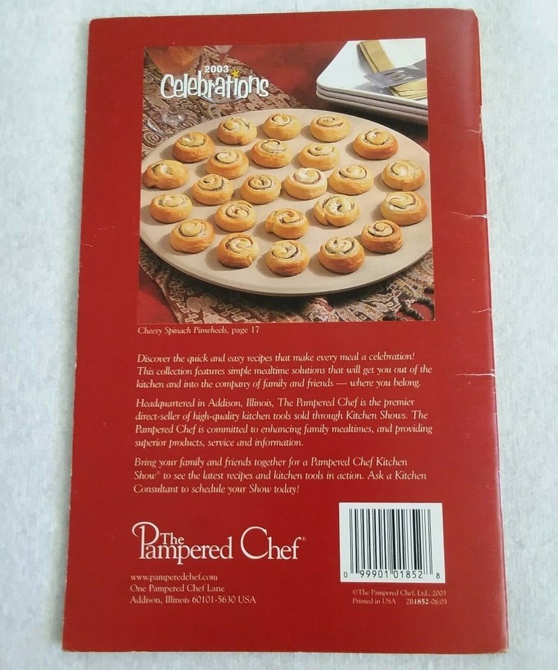 Pampered Chef Season's Best Fall/Winter 2003 Recipe Book | eBay