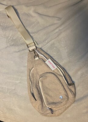 KATYDID WHITE/CREAM SHERPA SLING BAG WITH STRAP NEW with tags | eBay