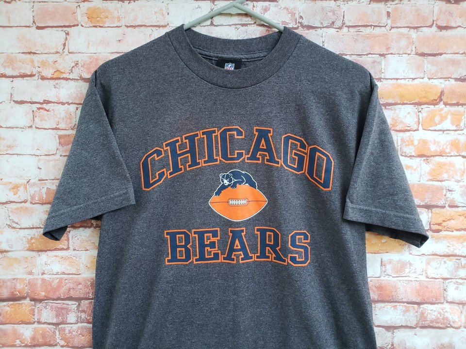 🔥 Chicago Bears 1946 Throwback Logo NFL Gray Shirt Men's Medium M 50/50 ...