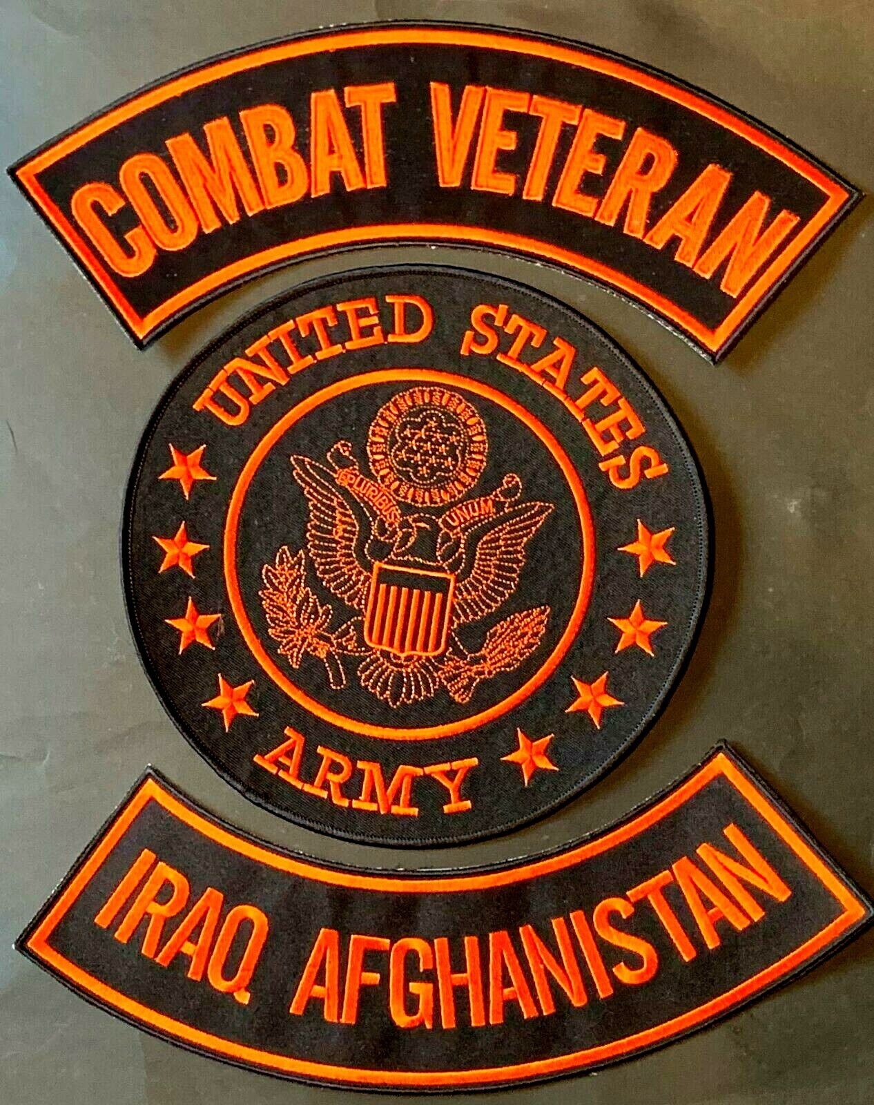 U.S. ARMY SEAL COMBAT VET IRAQ AFGHANISTAN MOTORCYCLE MILITARY LOT OF 3 ...