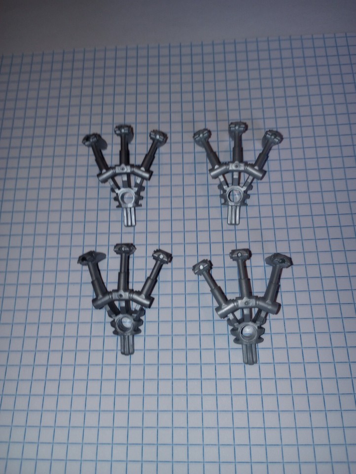 4 Bionicle Lego 32506 Claw Hand Pearl Light Gray Genuine Lego Parts ...