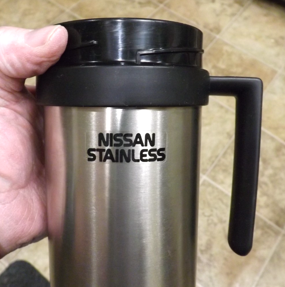 Nissan Stainless Steel Wide Base Thermos Travel Mug | eBay