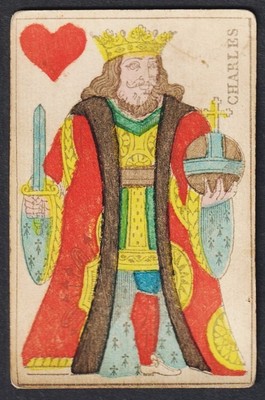 King Hearts Playing Card 1830 | eBay UK