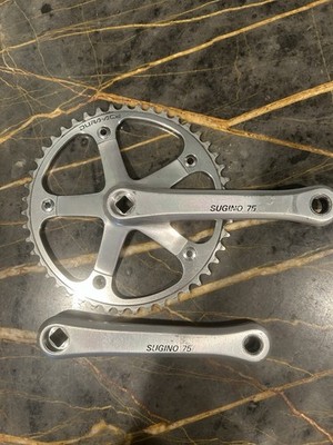 sugino 75 crankset Track With Dura-ace 47 And 48 Chain Ring | eBay
