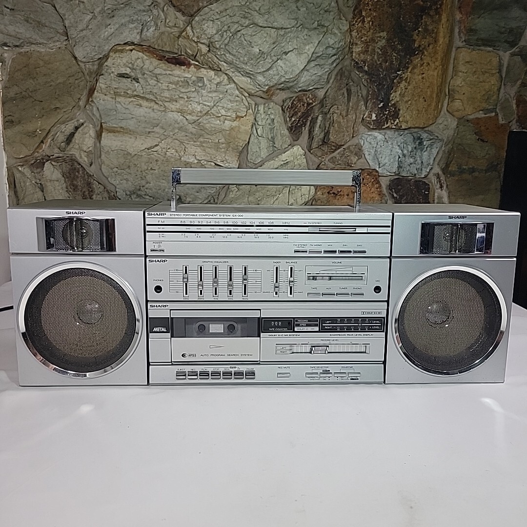 Sharp GX-300Z Boombox RARE Stereo Powers Up Very Loud Cassette Does Not Play | eBay