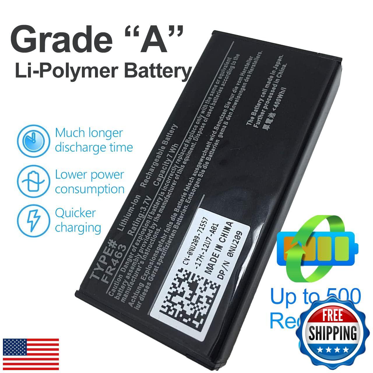 LQM® 3.7V 7Wh New Fr463 Nu209 Replacement Battery for Dell Poweredge ...