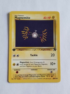 MAGNEMITE 60/82 1st Edition Team Rocket Pokémon Card Played | eBay