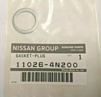 GENUINE OEM Nissan Infiniti Drain Plug Washer Gasket Drain Plug (11026 ...