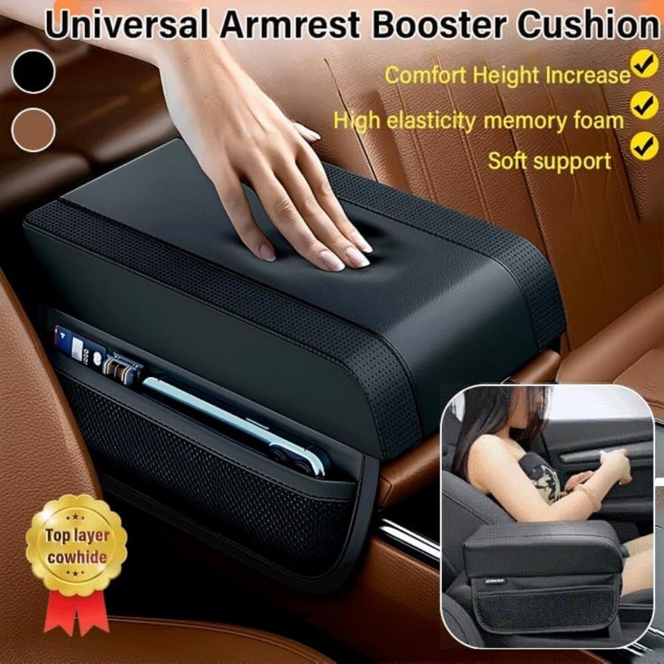 Universal Car Storage Arm rest Cushion Armrest Centre Console Box ...