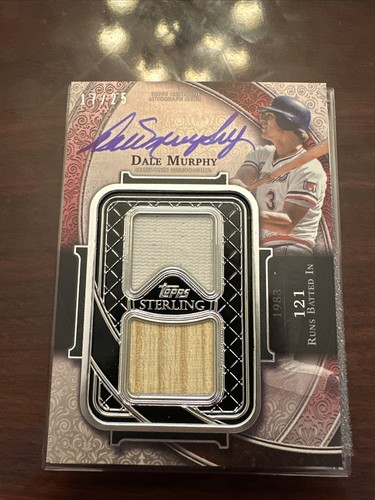 2022 TOPPS STERLING DALE MURPHY AUTOGRAPH BAT/JERSEY #ED17/25 MINT ...