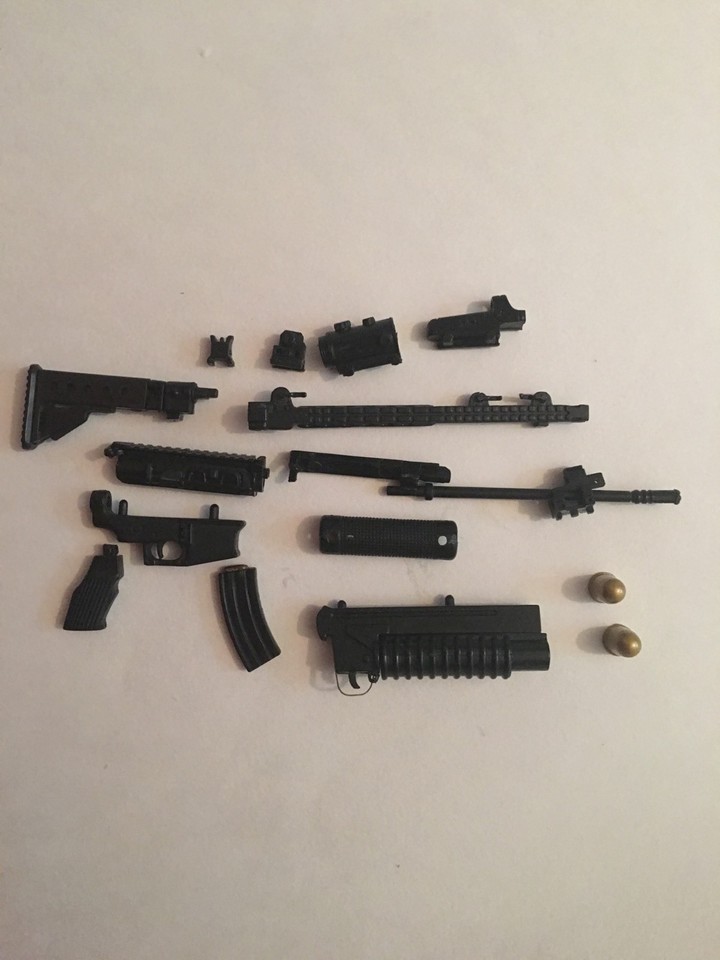 1/6 Scale (12" Figure) M16/M203/Scopes/Grenades/Assault Rifle-Soldier ...