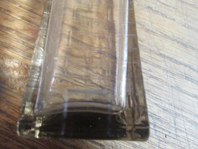 Antique Bunker Hill 5 1/4'' Clear Glass Cologne Bottle NICE! No Label ...