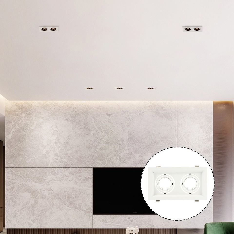Spotlight Mounting Frame Spotlights Trim Ring Ceiling Shell Lamp | eBay ...