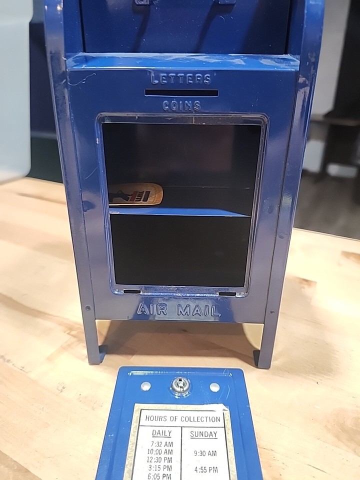 US MAIL Post Office Drop Box Replica Coin Bank 7" No Key ¿ | eBay