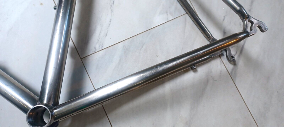 Lovely Polished, Classic Litespeed, 58.5cm. Road Bicycle Frame, 3/2.5 ...