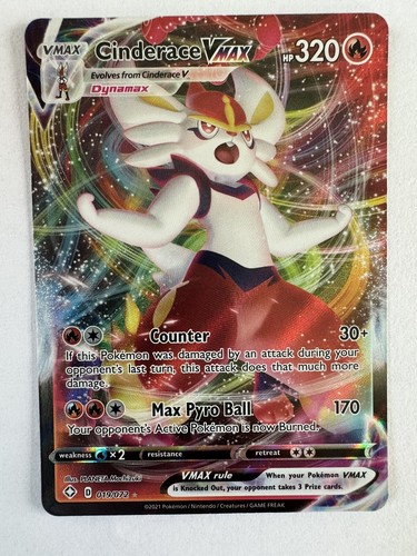 Cinderace VMAX, 019/072, Shining Fates, Pokemon, SHF EN | eBay