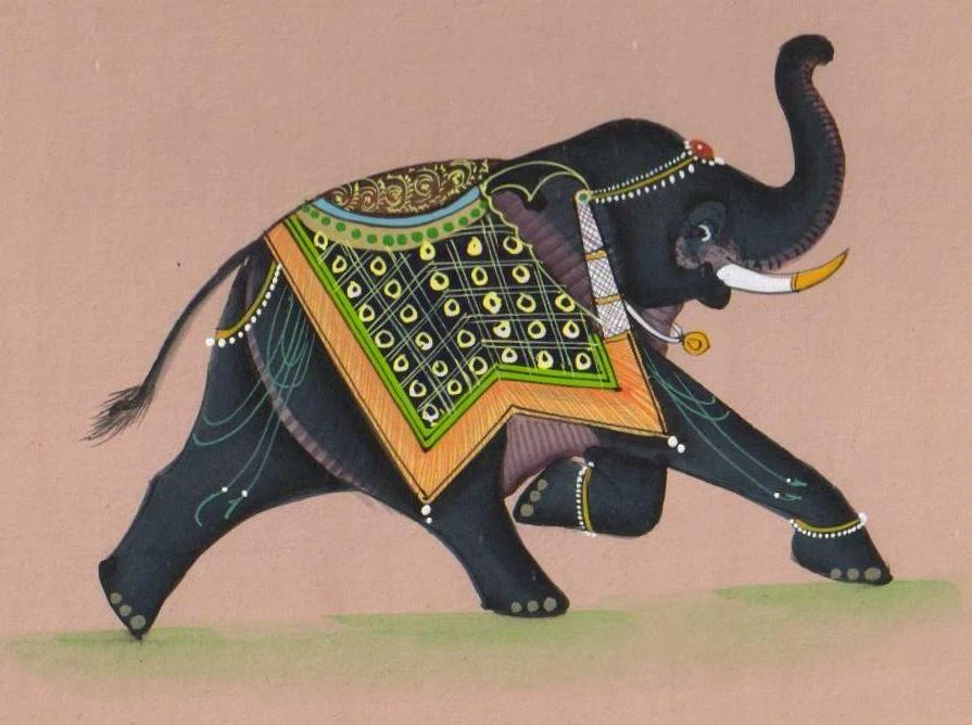 Traditional Indian Art Elephant