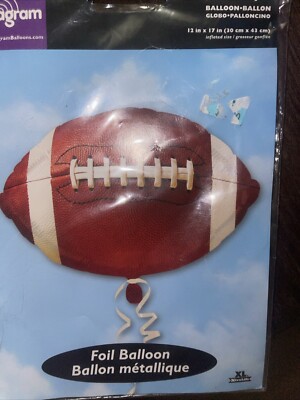 Anagram Jr. Shape 18" Football Foil Balloon Non-Message Sports NEW All ...