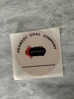 Coal Mining Stickers Nice Older Peabody | eBay