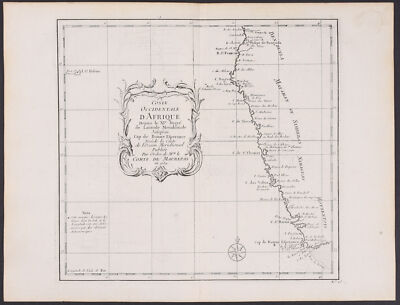 Prévost - Map of West Coast of Africa. 16, 1746 Voyages Original ...