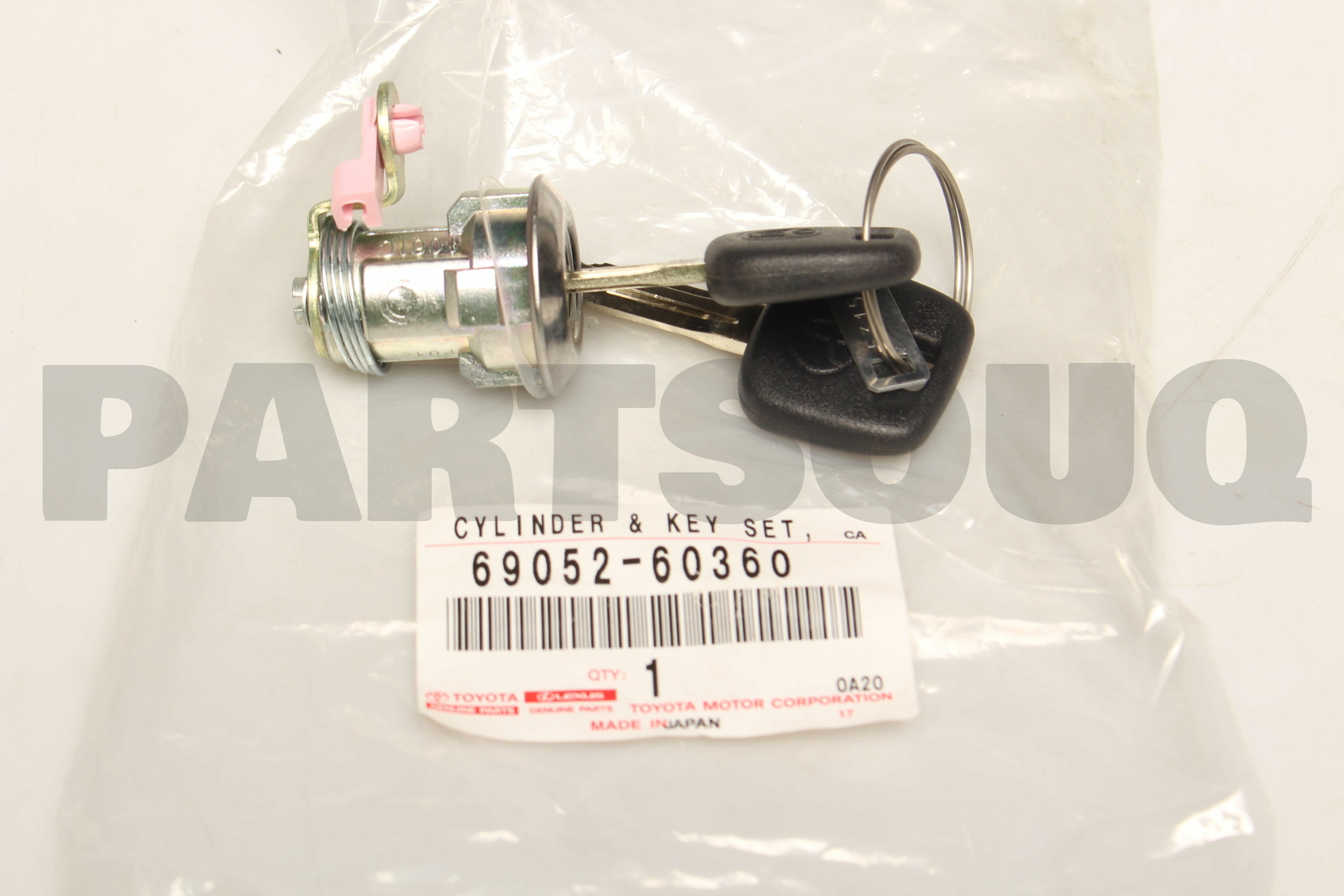 6905260360 Genuine Toyota CYLINDER & KEY SET, BACK DOOR LOCK 69052 ...