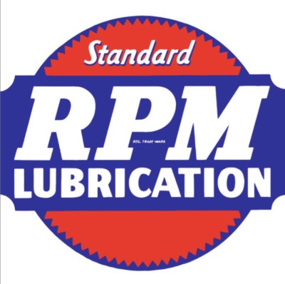 RPM Standard Lubrication Gasoline Oil racing advertising sign ...