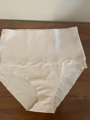 FINETOO Logo Graphic High Rise Slimming Panty #1597- Ivory | eBay