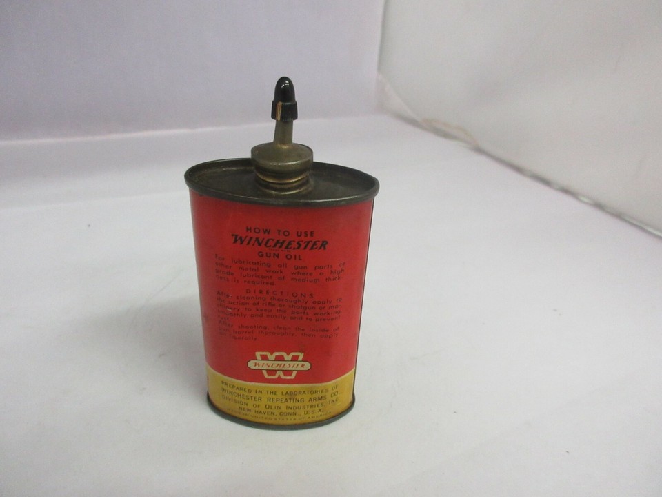VINTAGE ADVERTISING WINCHESTER GUN OILER TIN OIL OILER PETROLIANA 272-O ...
