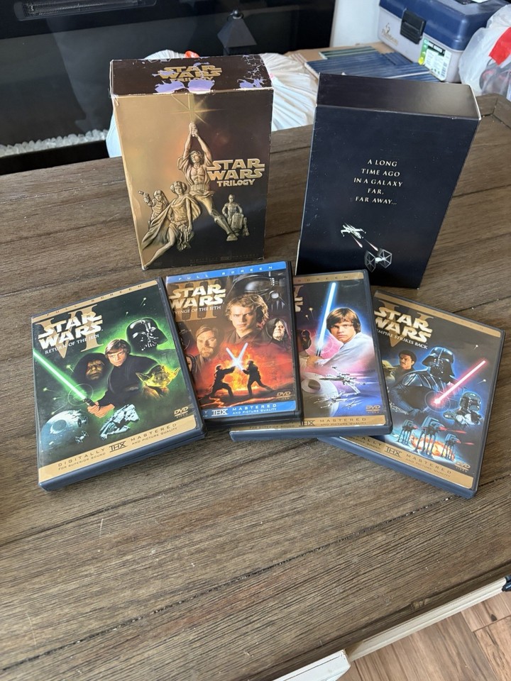 Star Wars Trilogy DVD Gold Box Set Full Screen - Episodes IV V VI Bonus ...