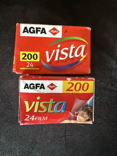 Two Agfa Colour Vista 35mm 24 exp films. Expired 2004/5 | eBay