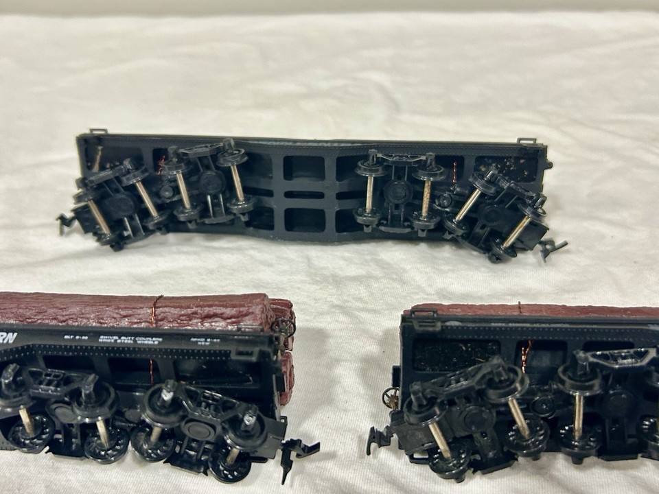 Ho Lot Of (5) Log Cars With Logs 4 Trucks Each & Logs | eBay