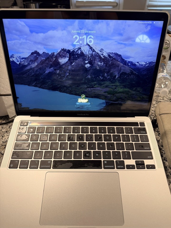 Apple MacBook Pro 13-inch Silver SSD Laptop Wi-Fi Backlit Keyboard USB ...