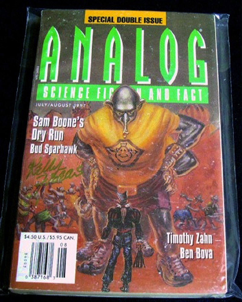 KELLY FREAS COVER SIGNED ANALOG MAGAZINE 1997/07,08 VG | eBay