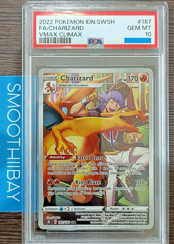 Pokemon Vmax Climax Charizard s8b 187/184 Full Art CHR Indonesia Gem ...
