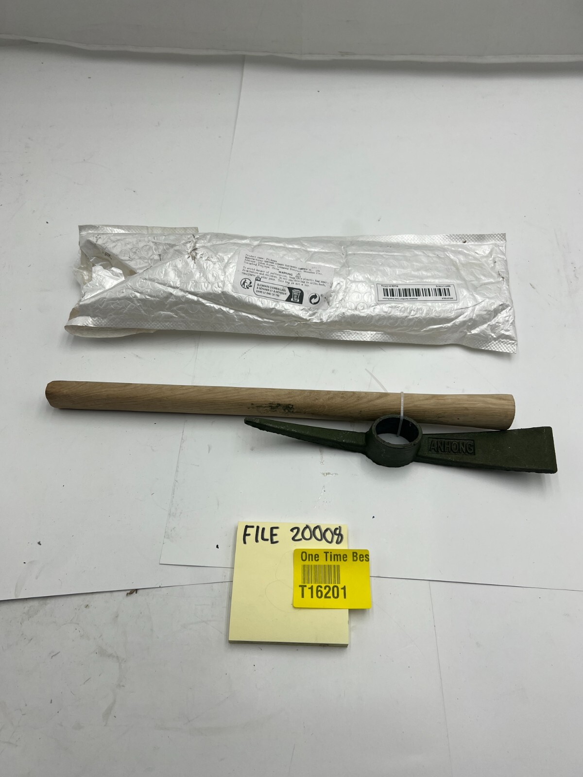 Pickaxe Tree Root Digging Hand Hoe Outdoor Camping Wooden Handle Cast ...