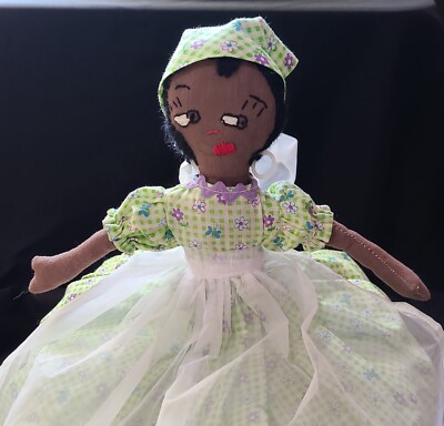 VINTAGE APPLIANCE TOASTER COVER FARMHOUSE SHELF SITTER DOLL GREEN ...