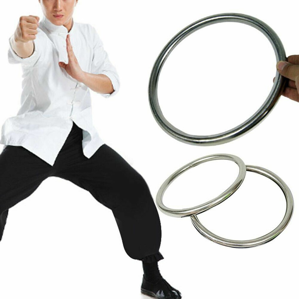 Wing Chun Stainless or Rattan Ring Martial Arts Practice Kung Fu Karate ...