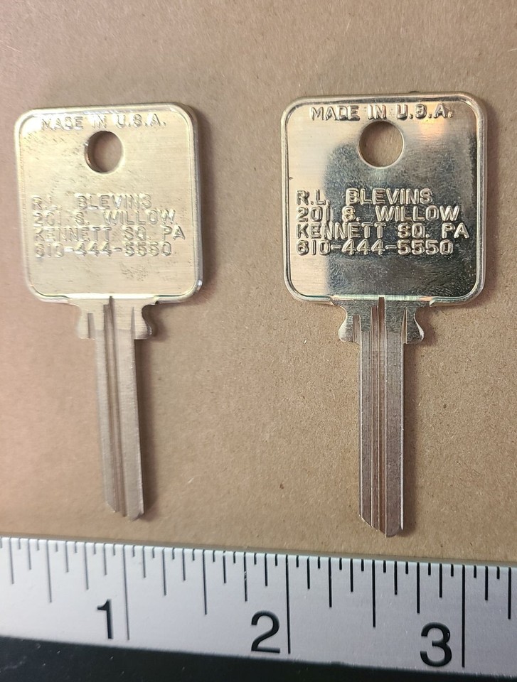 Medeco blank uncut square headed keys, qty. 2 for 1 price - New | eBay