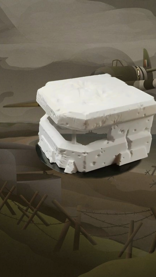 German Bunker 1:32 wargamming terrain Models Kits military Building ...